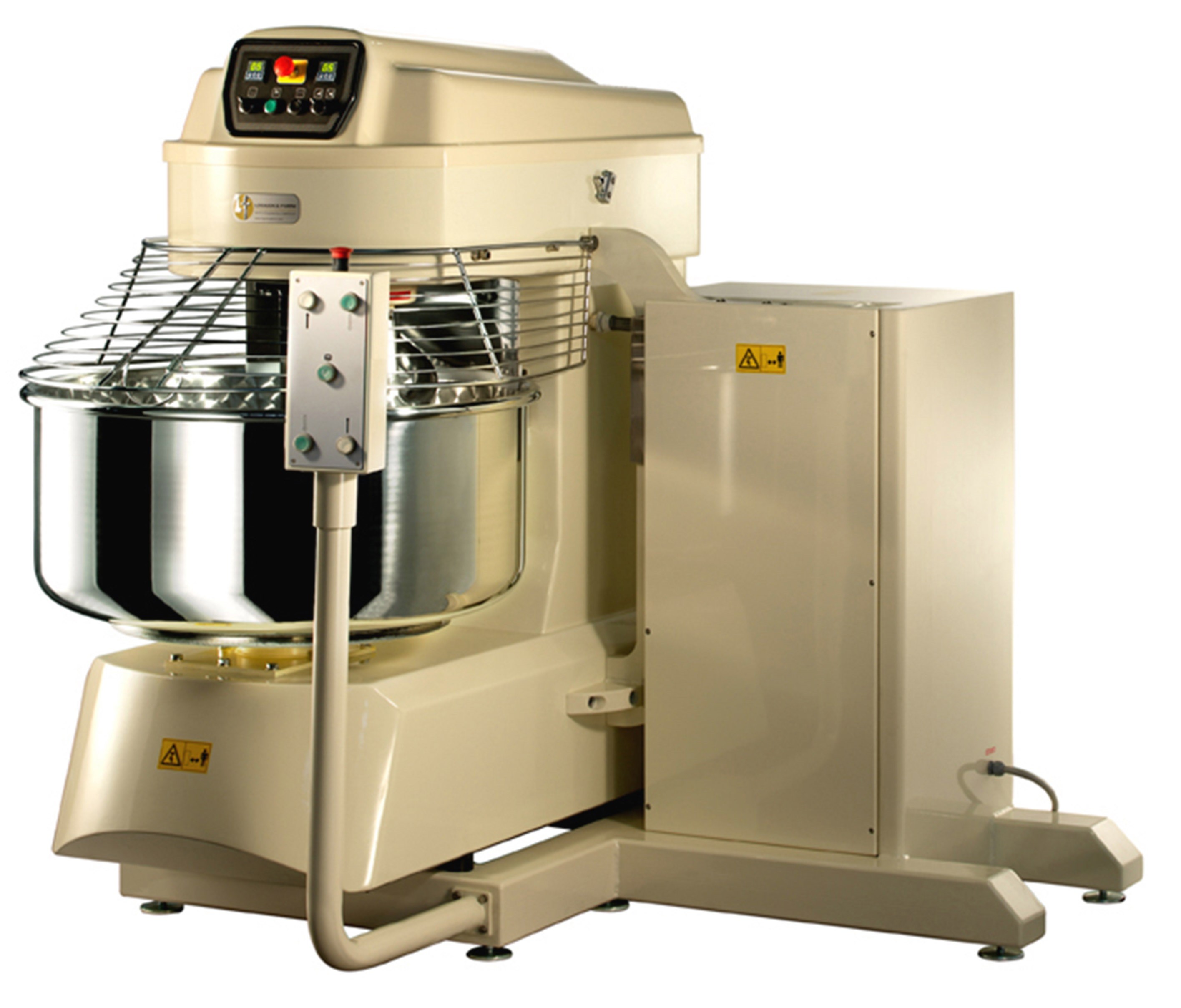 Spiral mixer overturnable on of volumetric divider hopper IRIS ARS