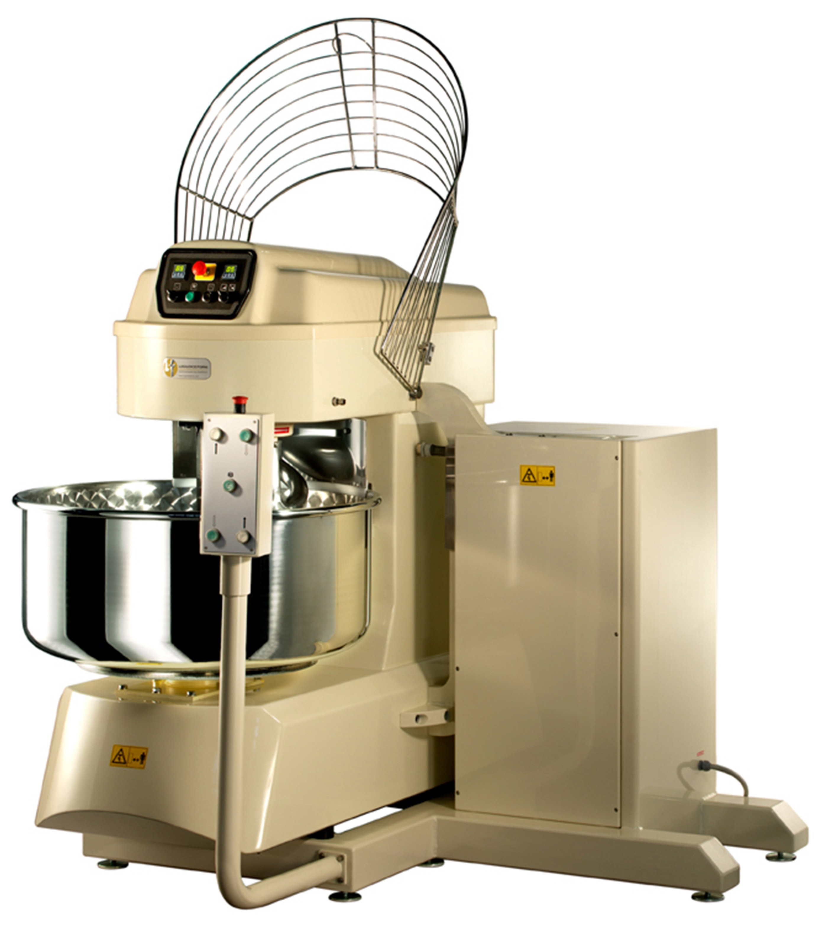 Spiral mixer overturnable on of volumetric divider hopper IRIS ARS